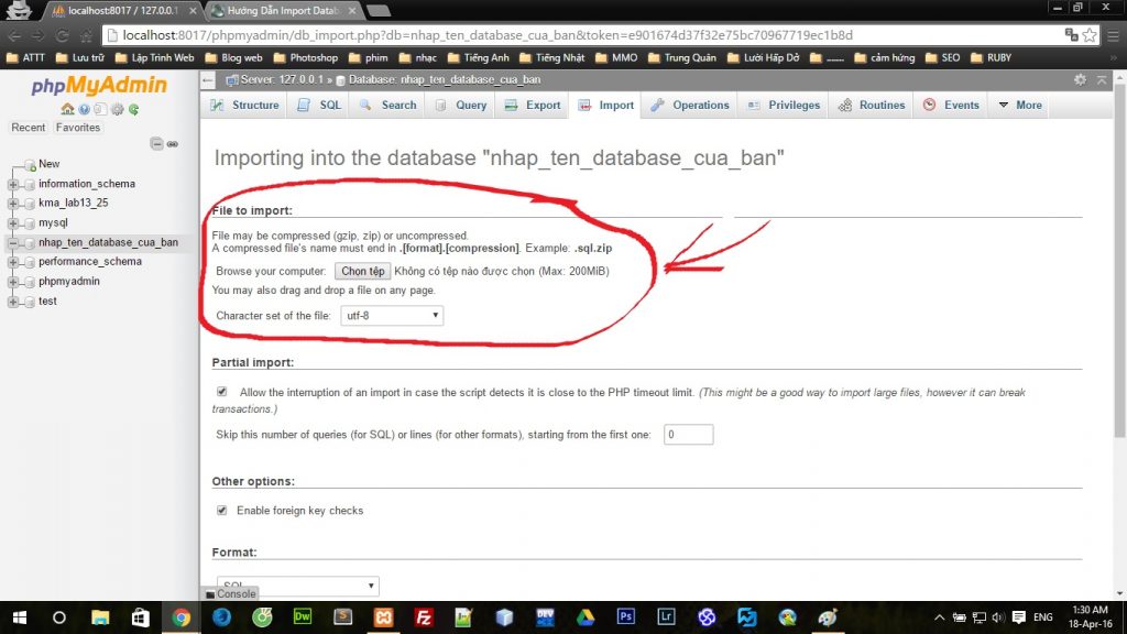 Hướng Dẫn Import Database Trong phpmyadmin - TrungQuanDev