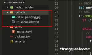 Upload file trong Node.js? - TrungQuanDev