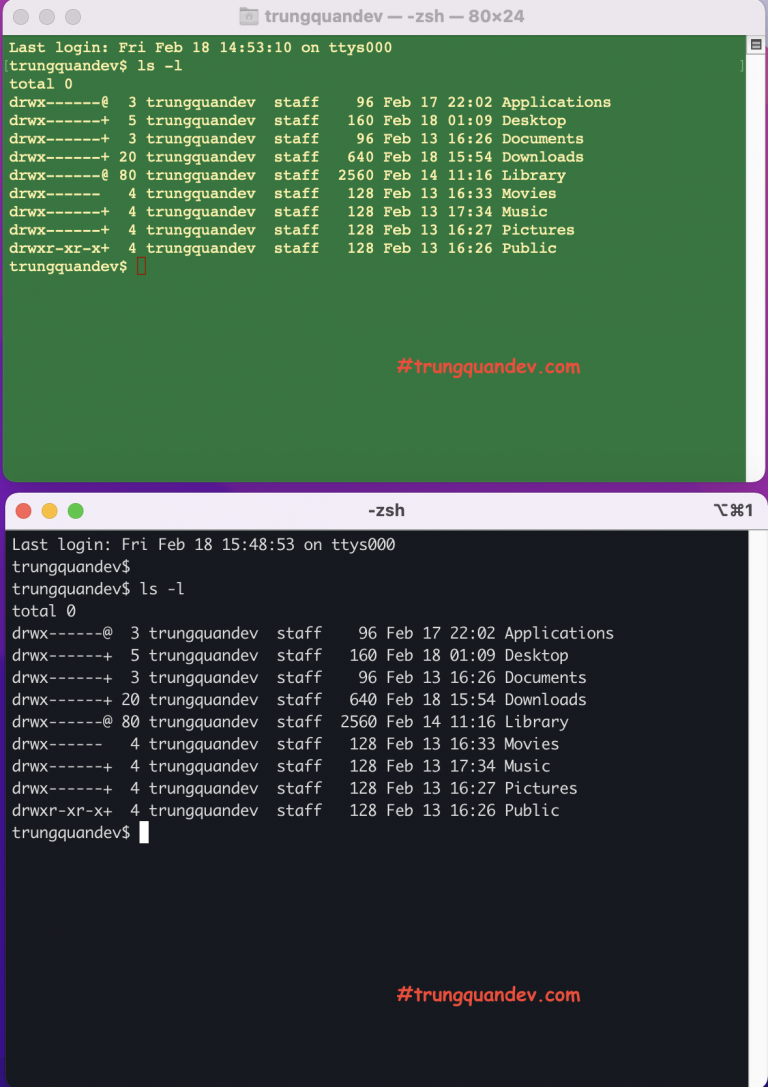 Cài đặt iTerm2, Oh My Zsh, Zsh-autosuggestions, Zsh-syntax-highlighting trên Mac M1 - TrungQuanDev
